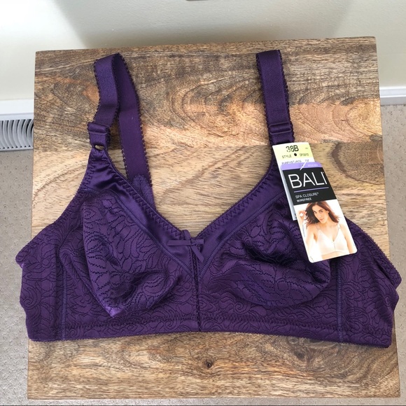 Bali | Intimates & Sleepwear | Purple Bali Double Support Comfort U Bra ...